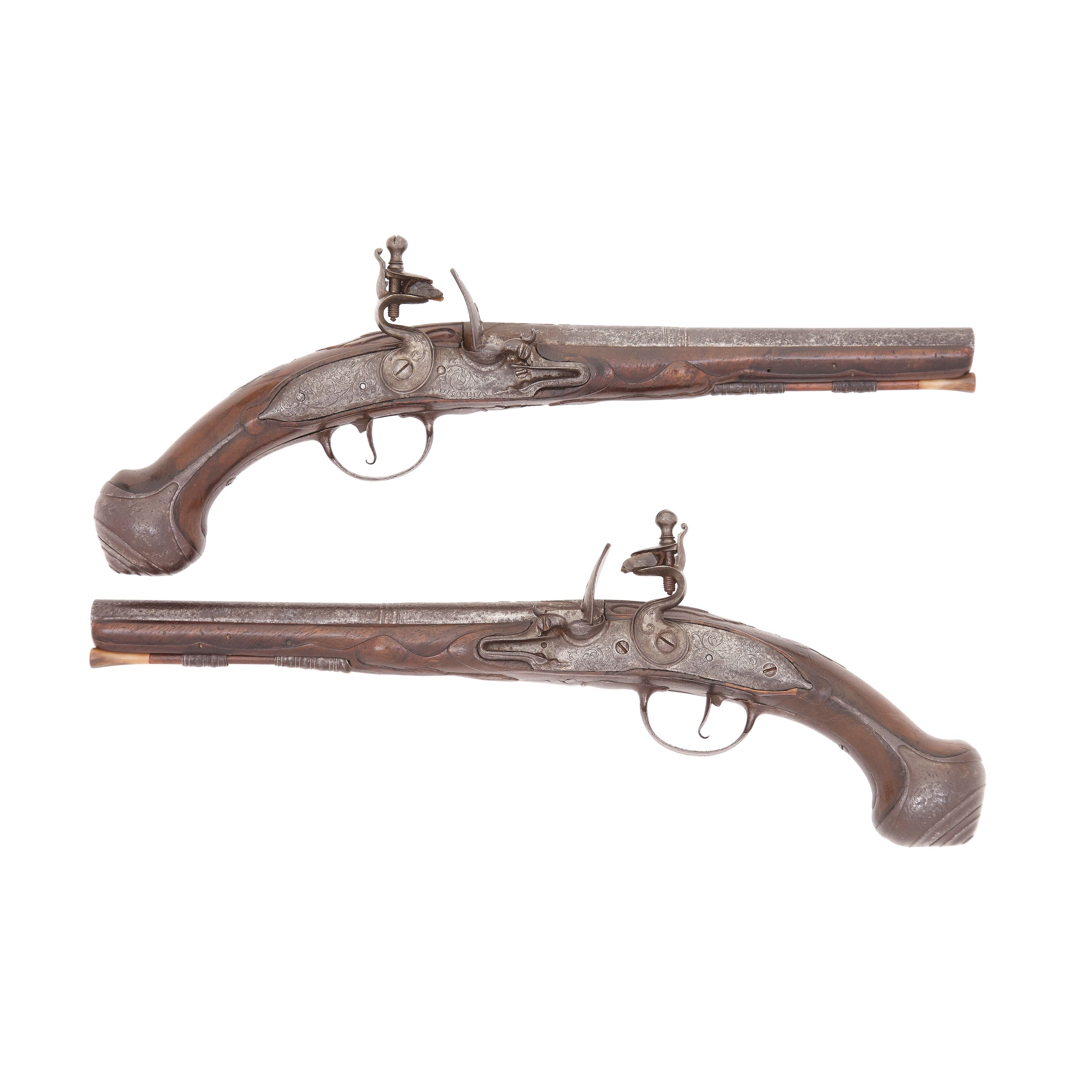 Bonhams : An Unusual Pair Of 25-Bore Flintlock Holster Pistols With ...