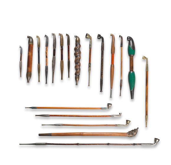 Bonhams : A GROUP OF ASSORTED KISERU (PIPES) Edo period (1615-1868) to ...