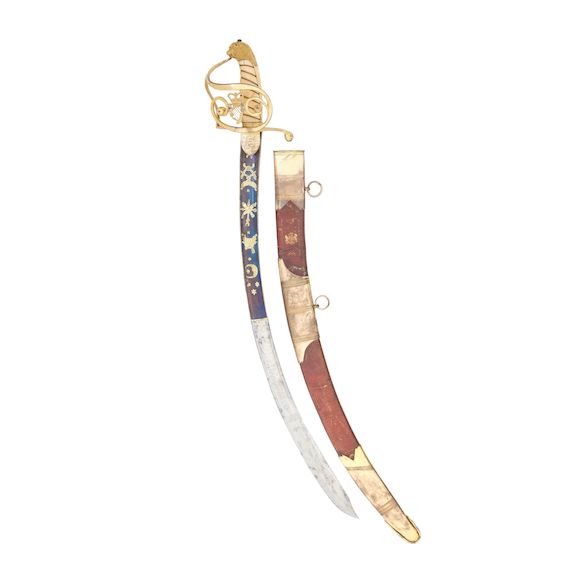 Bonhams : An Irish Ormolu-Mounted Officer's Presentation Sabre To ...