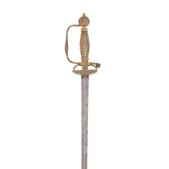 Bonhams A Continental Ormolu Hilted Small Sword