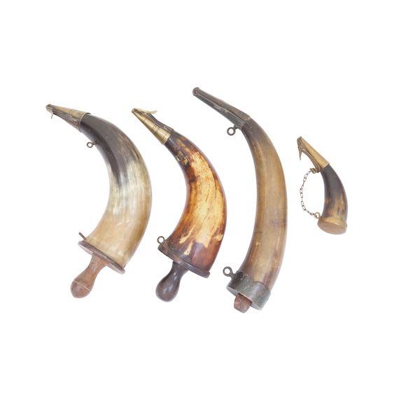 Bonhams : Three Naval Gunner's Powder-Horns, And An Artillery Priming ...
