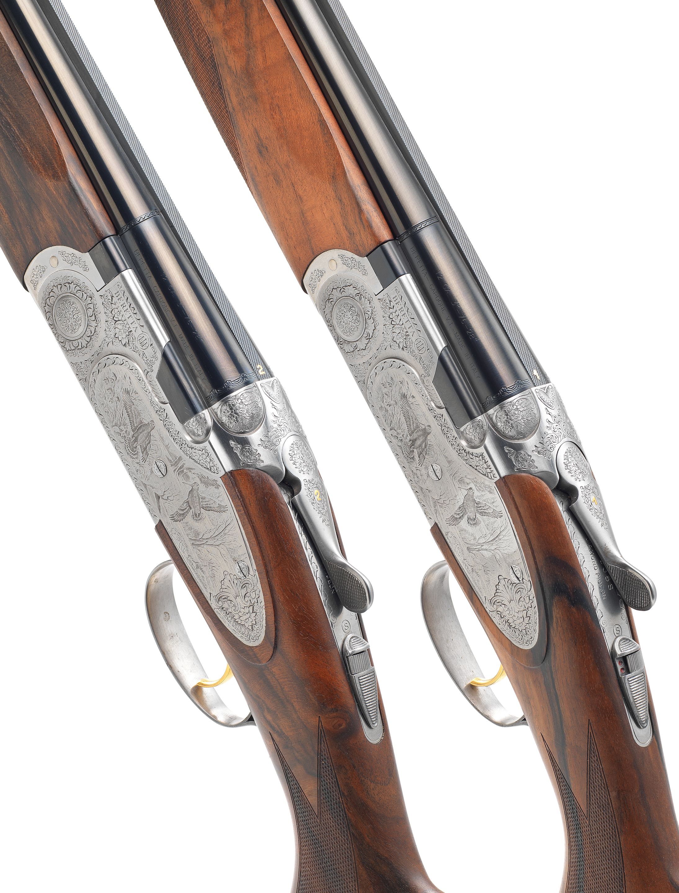 Bonhams : A pair of 12-bore '687 EELL' single-trigger over-and-under ...