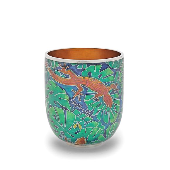 Bonhams : Alexandra Raphael A silver and gilt cloisonné enamel ...