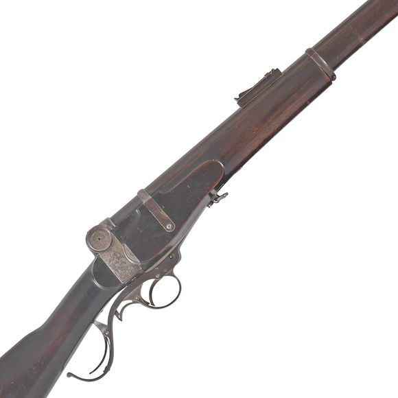 Bonhams : An exceptionally rare .450 (3¼in.) falling-block lever-action ...