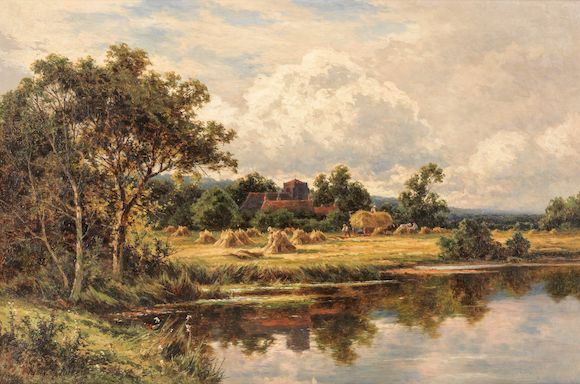 Bonhams : Henry H. Parker (British, 1858-1930) 'The River Kennett ...