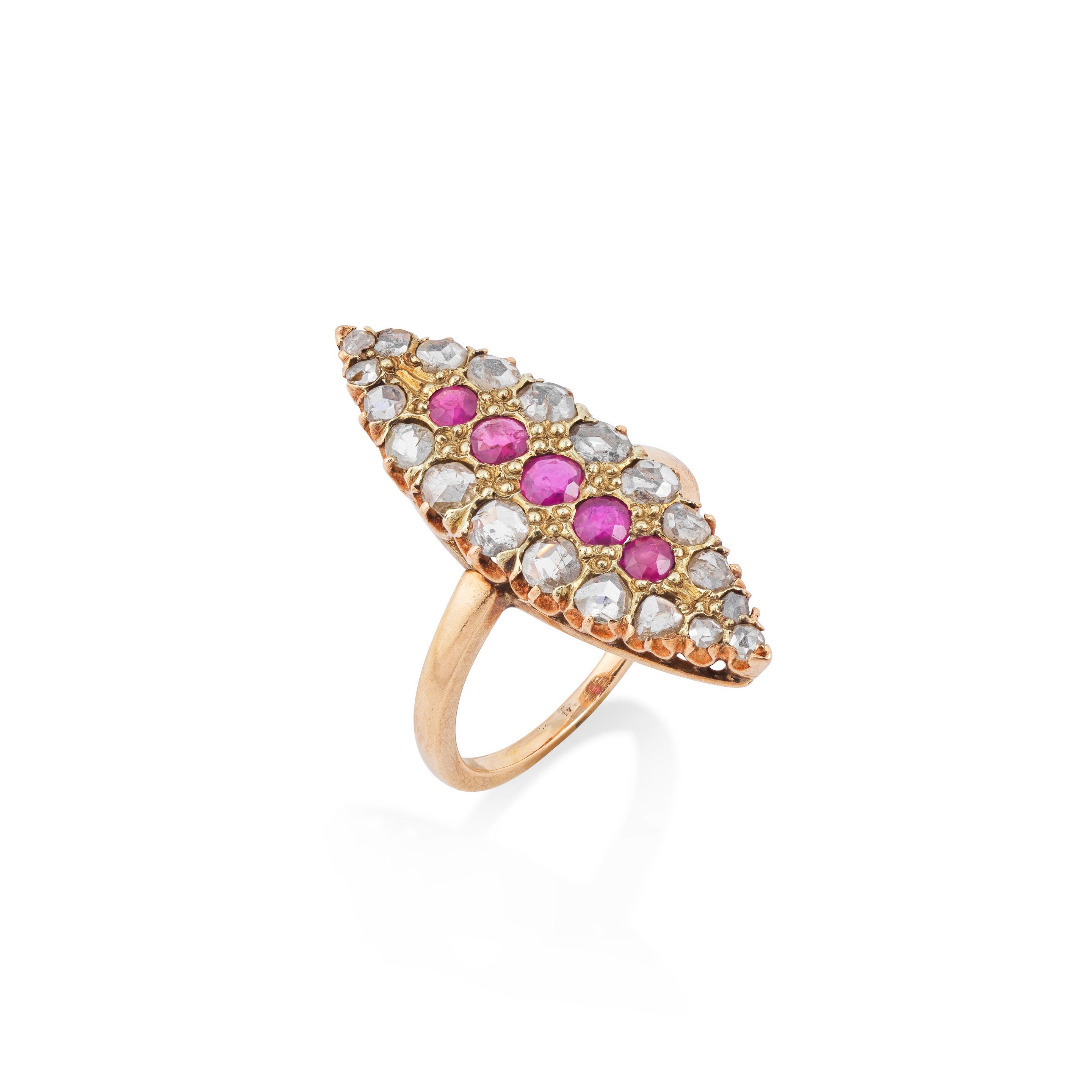 Bonhams Cornette de Saint Cyr : BAGUE RUBIS ET DIAMANT