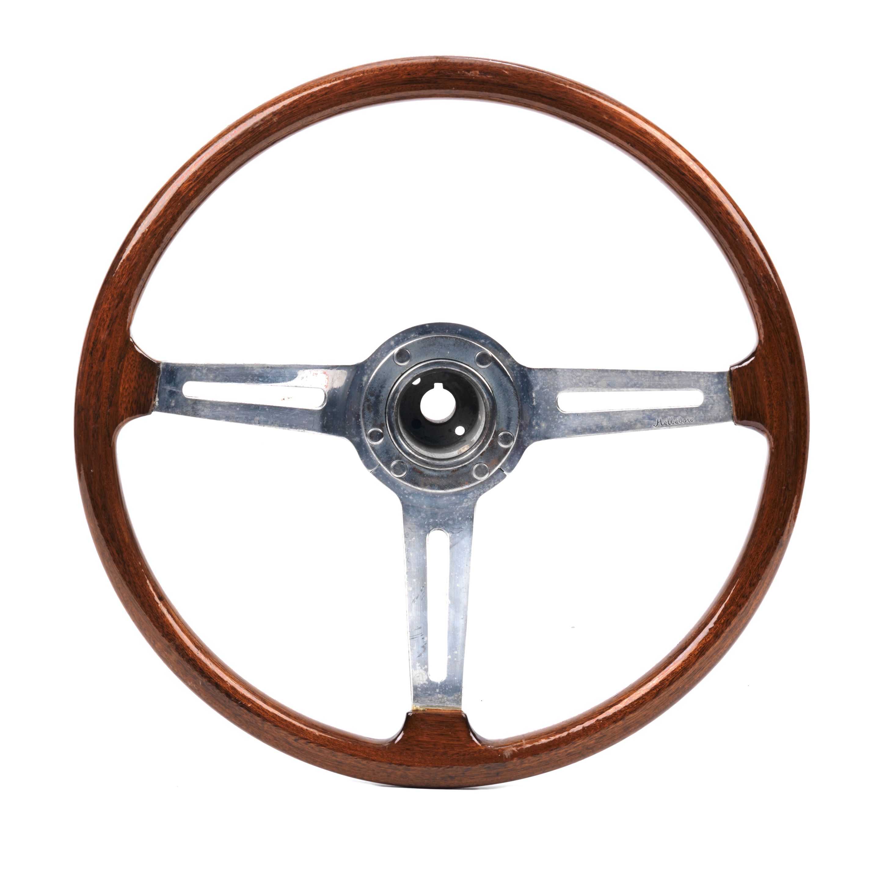 Bonhams Cars : A Hellebore wood-rimmed steering wheel, Italian,
