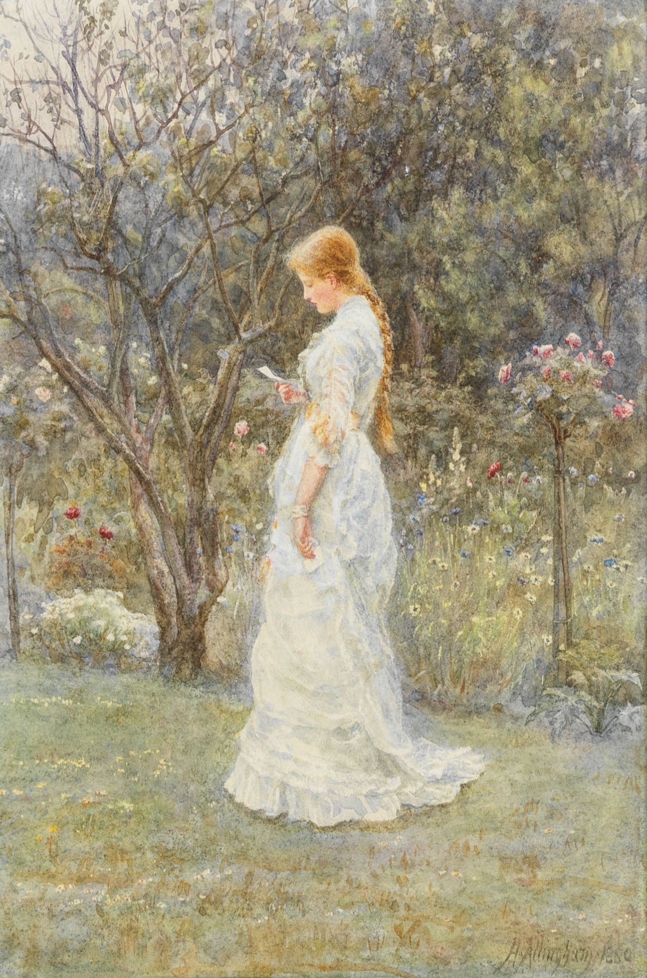 Bonhams : Helen Allingham, RWS (British, 1848-1926) The Proposal