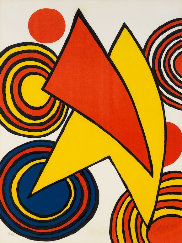 Bonhams : Alexander Calder (American, 1898-1976) Triangles and Spirals ...