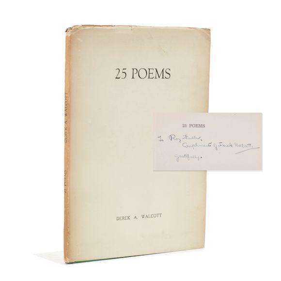 Bonhams : WALCOTT (DEREK A.) 25 Poems, second edition, AUTHOR'S ...