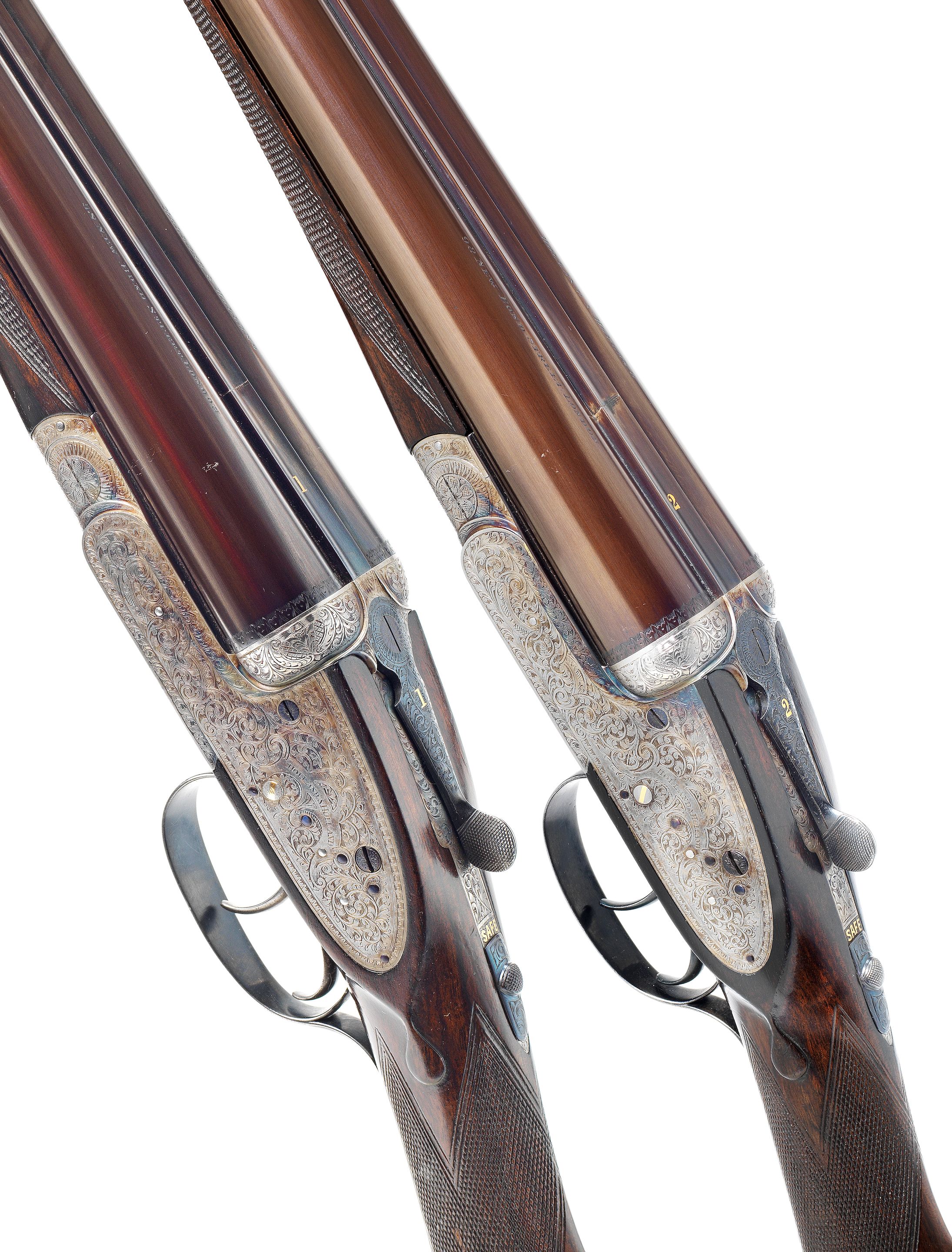 Bonhams : A matched pair of 12-bore 'Royal' sidelock ejector guns by ...