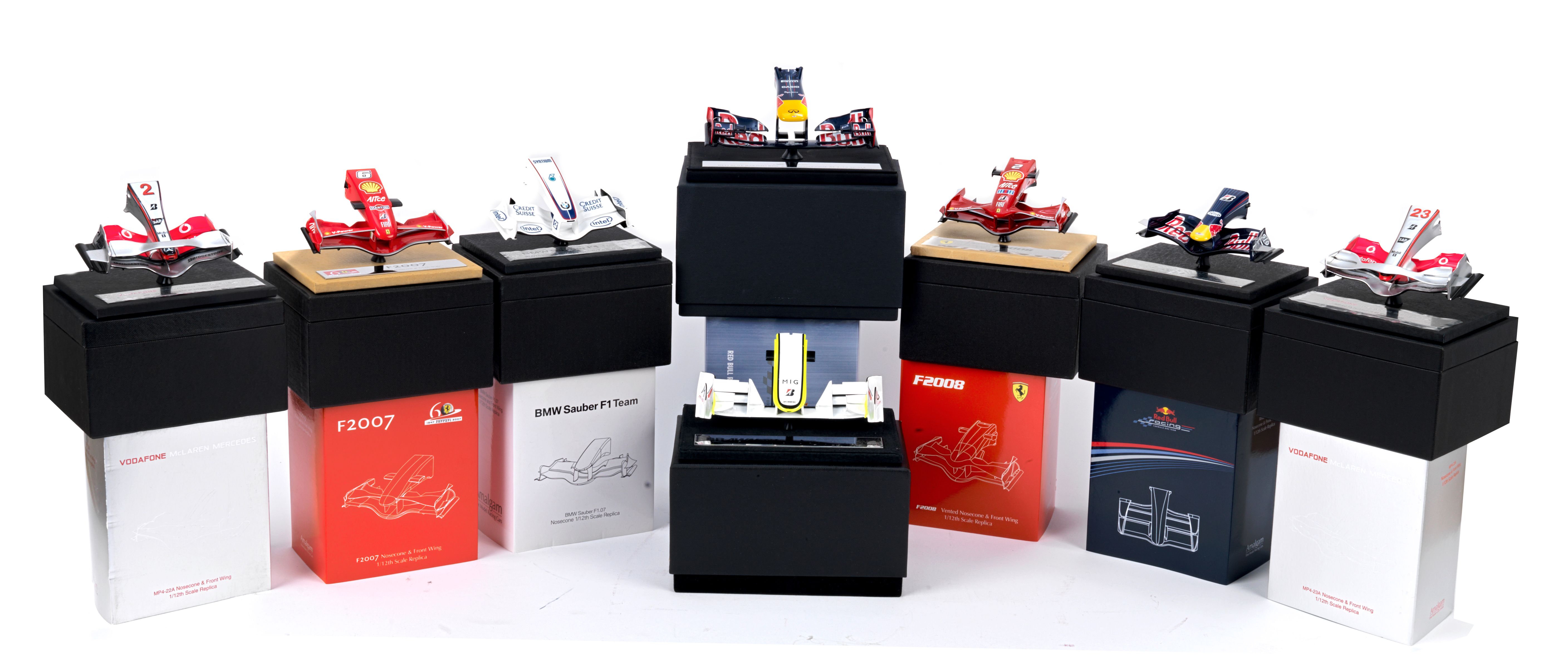 Bonhams Cars : Eight cased 1:12 scale miniature F1 nose-cone models by ...
