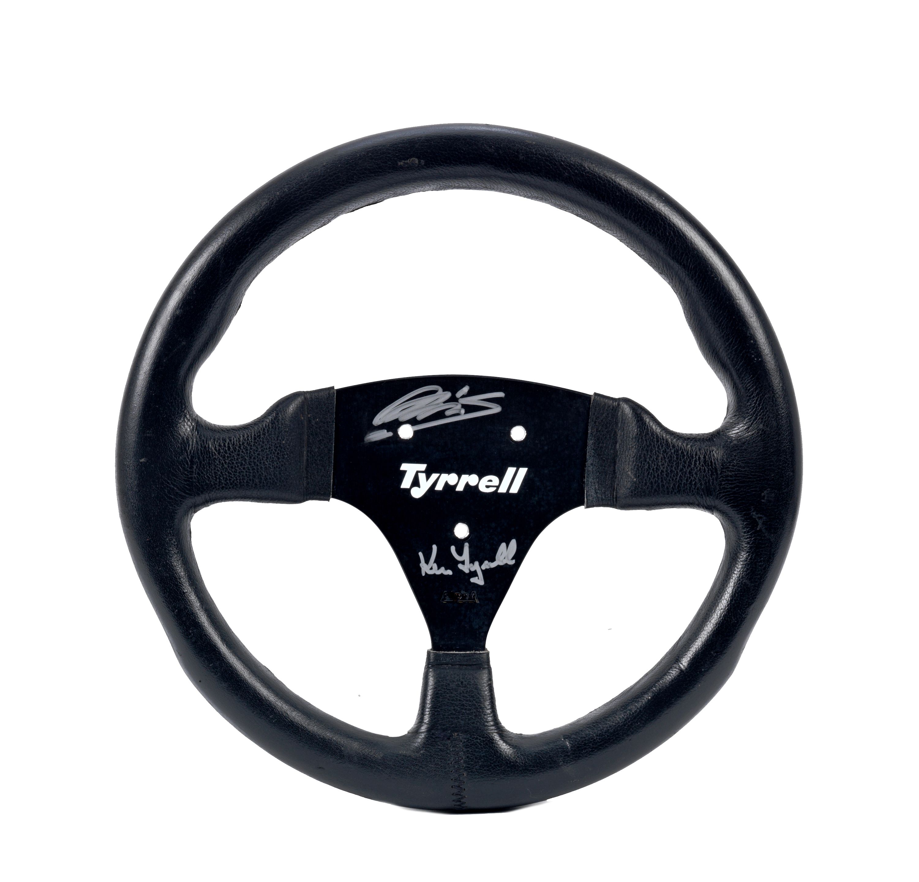 Bonhams Cars : A Tyrrell Team 'travel' steering wheel by Alpha, mid ...