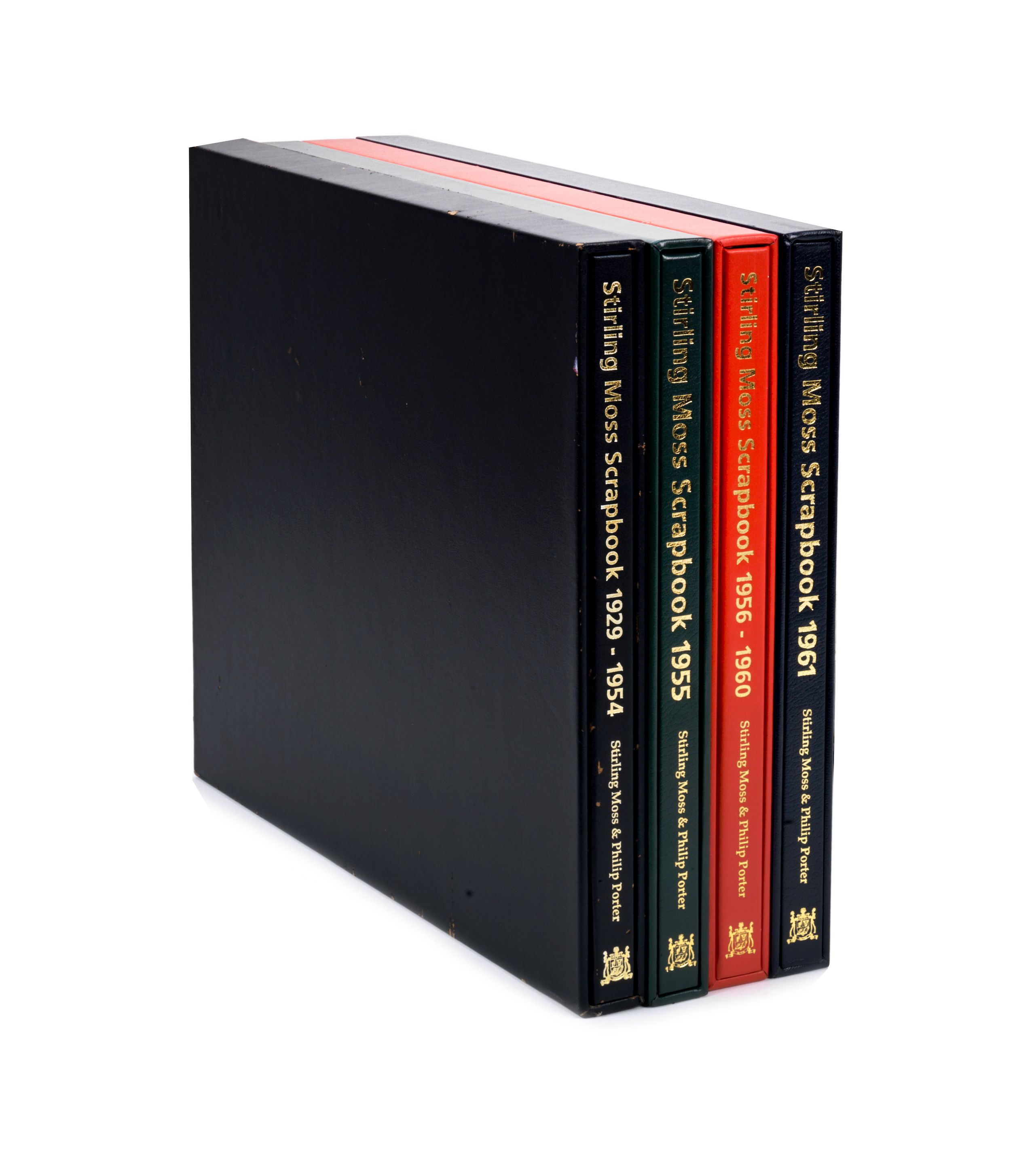 Bonhams Cars : Stirling Moss & Philip Porter; a set of four leather ...