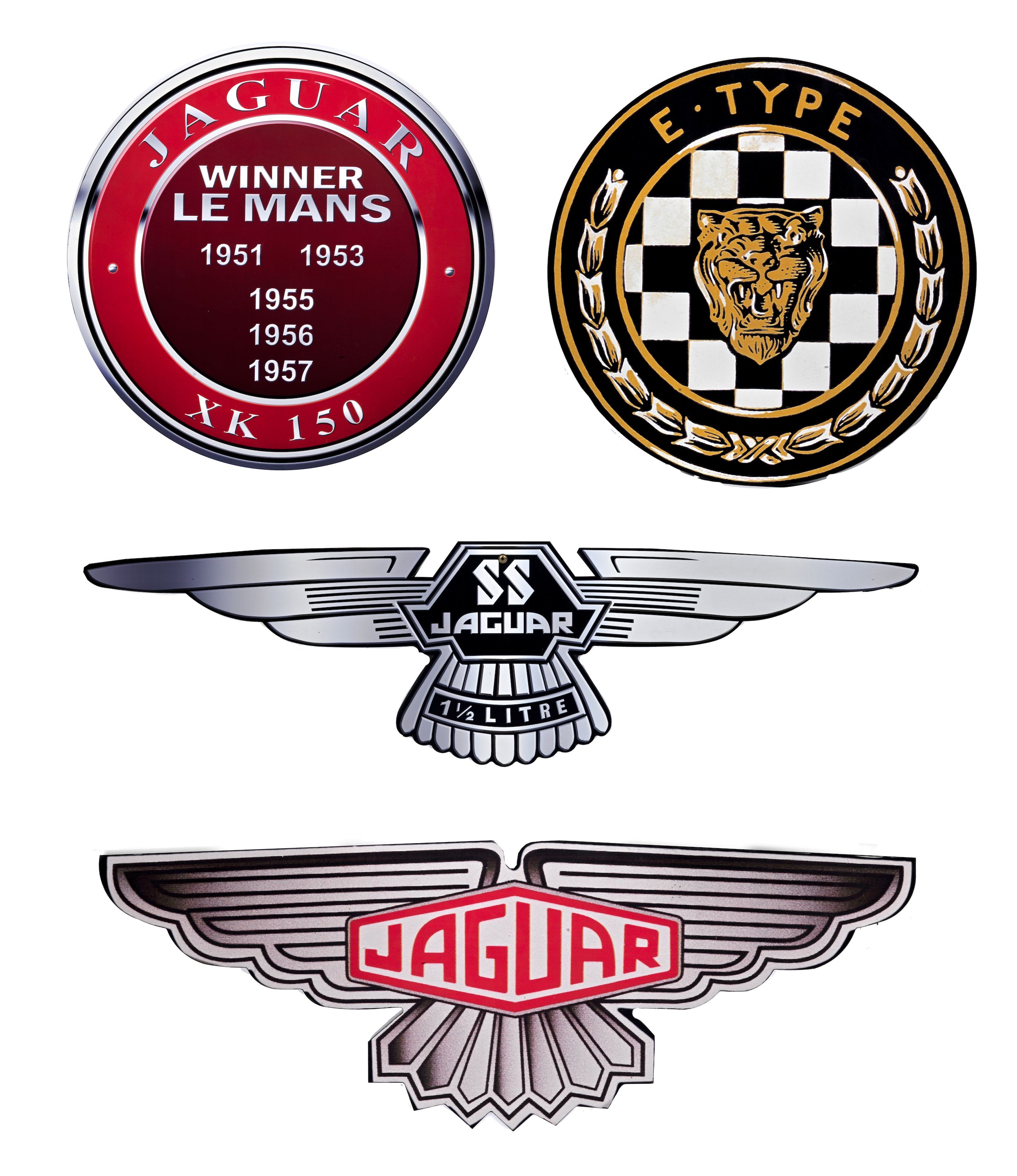 Bonhams Cars : Four reproduction 'Jaguar' garage display signs, ((4))