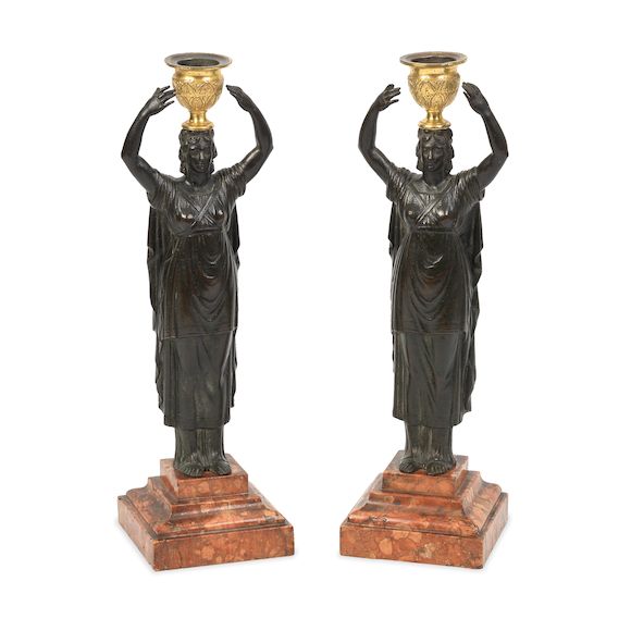 Bonhams : Attributed to Giuseppe Valadier (Italian, 1762-1839): A pair ...