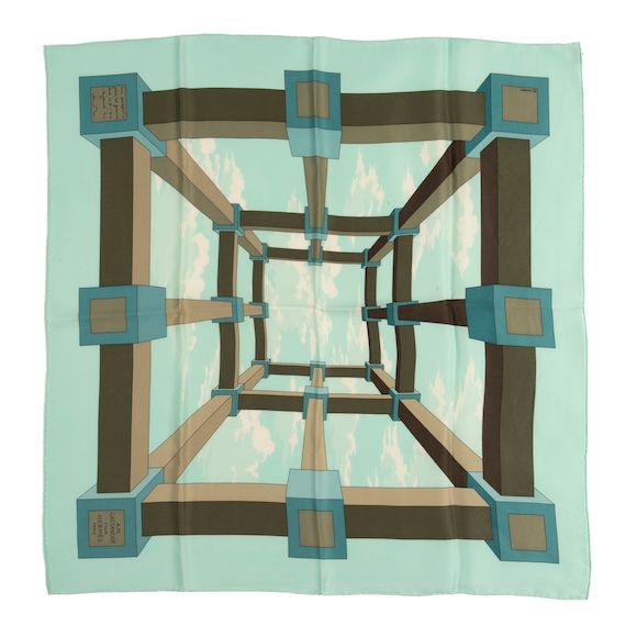 Bonhams Cornette de Saint Cyr : HERMES Paris Made In France. Carré ...