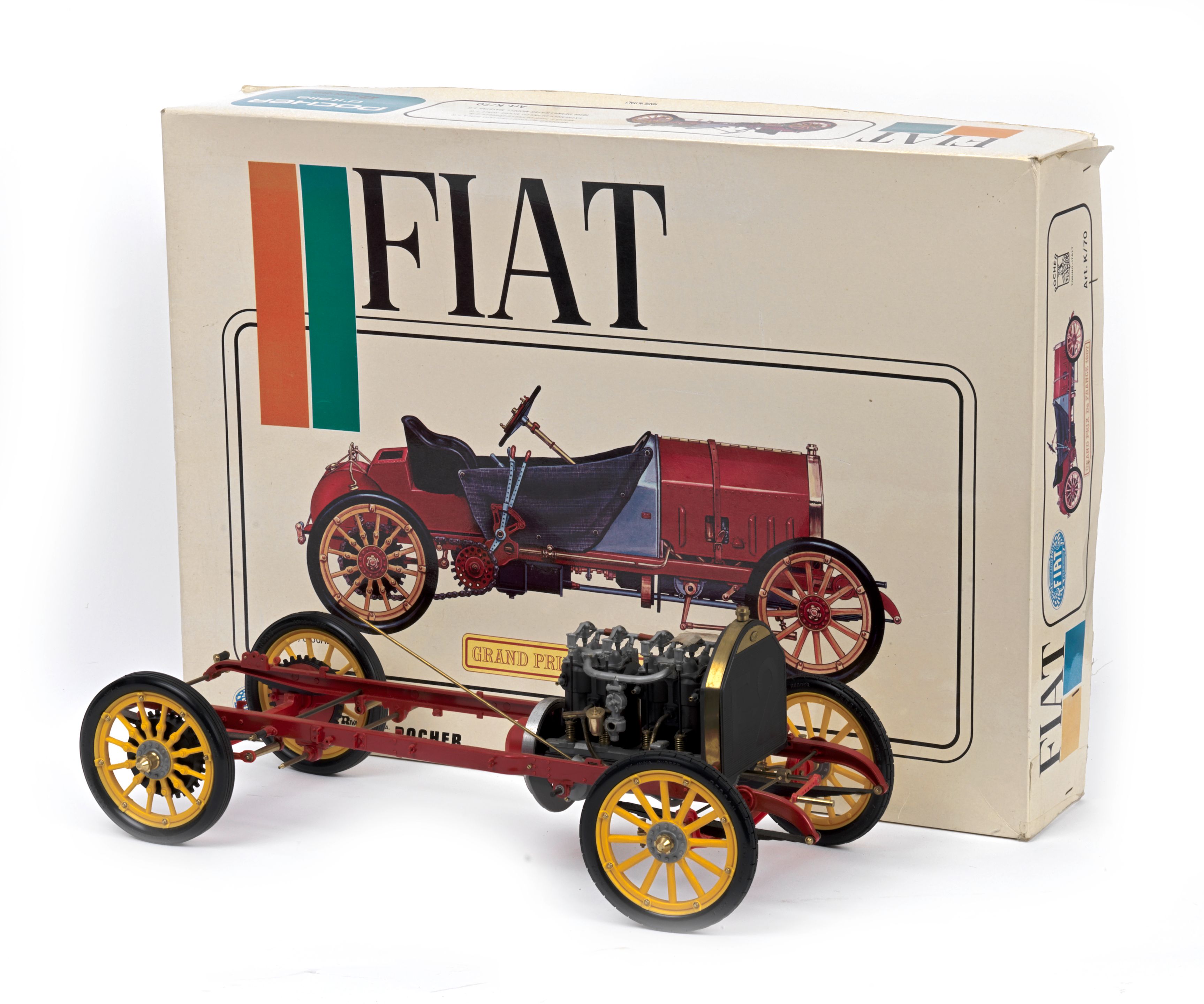 Bonhams Cars : A boxed Rivarossi/Pocher 1:8 scale model kit of a 1907 Fiat Grand Prix De France ...