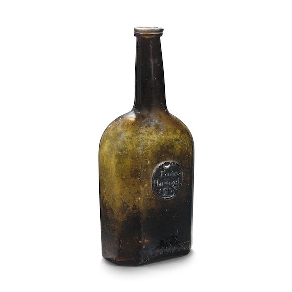 Bonhams : A very rare sealed 'Rectangular Octagonal Cylinder' wine ...