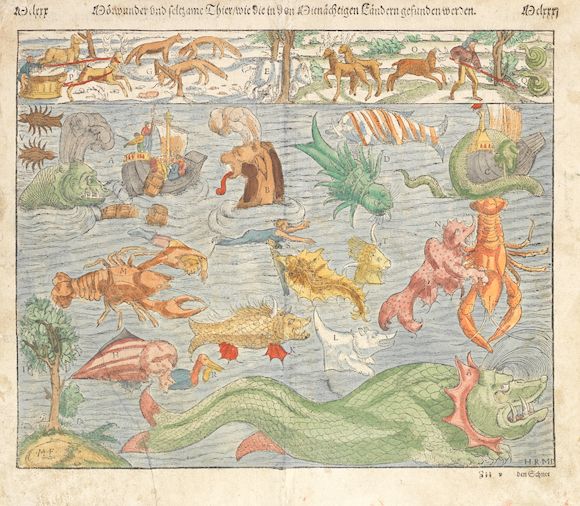 Bonhams : MUNSTER (SEBASTIAN) [Sea Monsters] Meerwunder und Seltzame ...