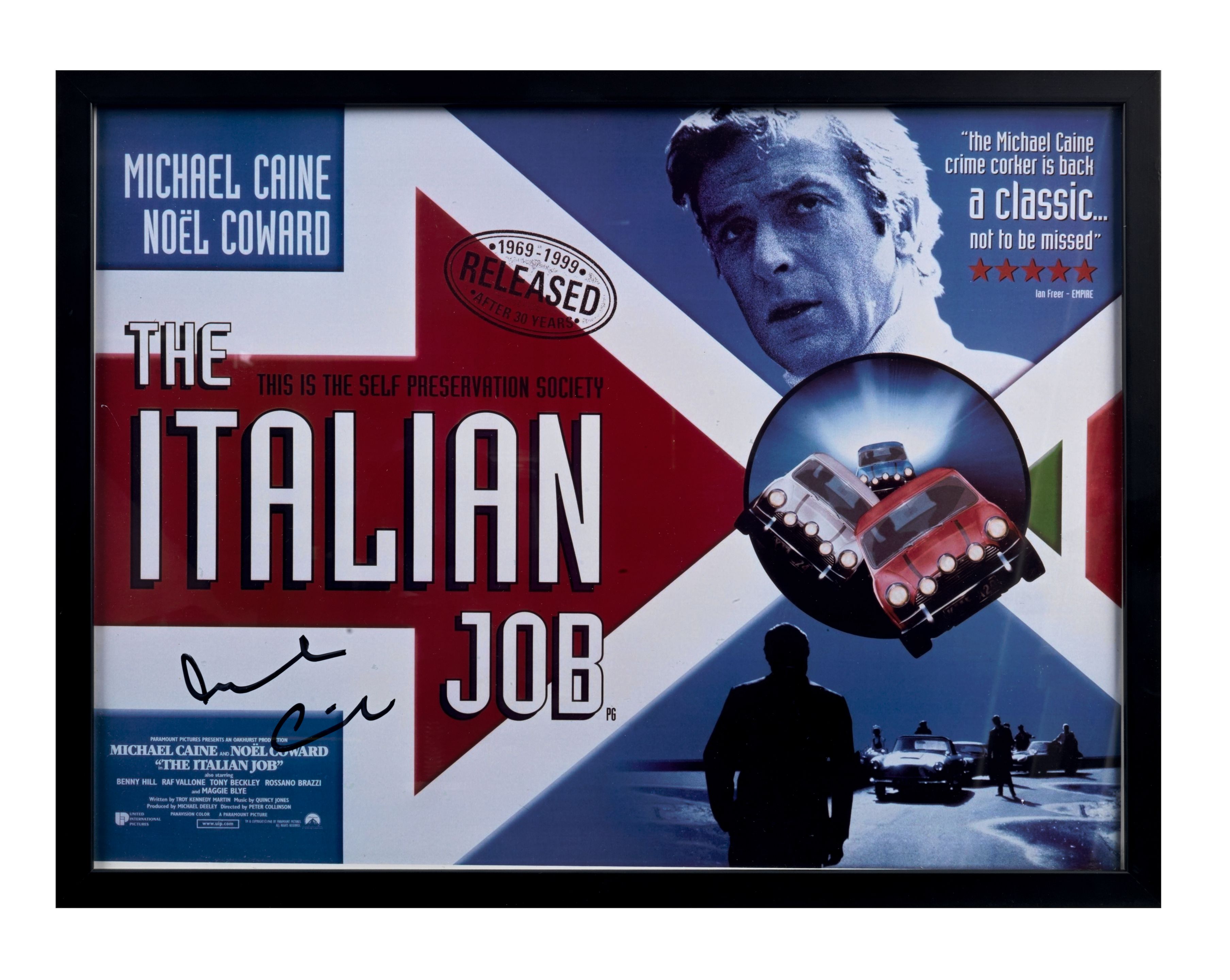 Bonhams Cars : A Re-released photoprint of The Italian Job signed by ...