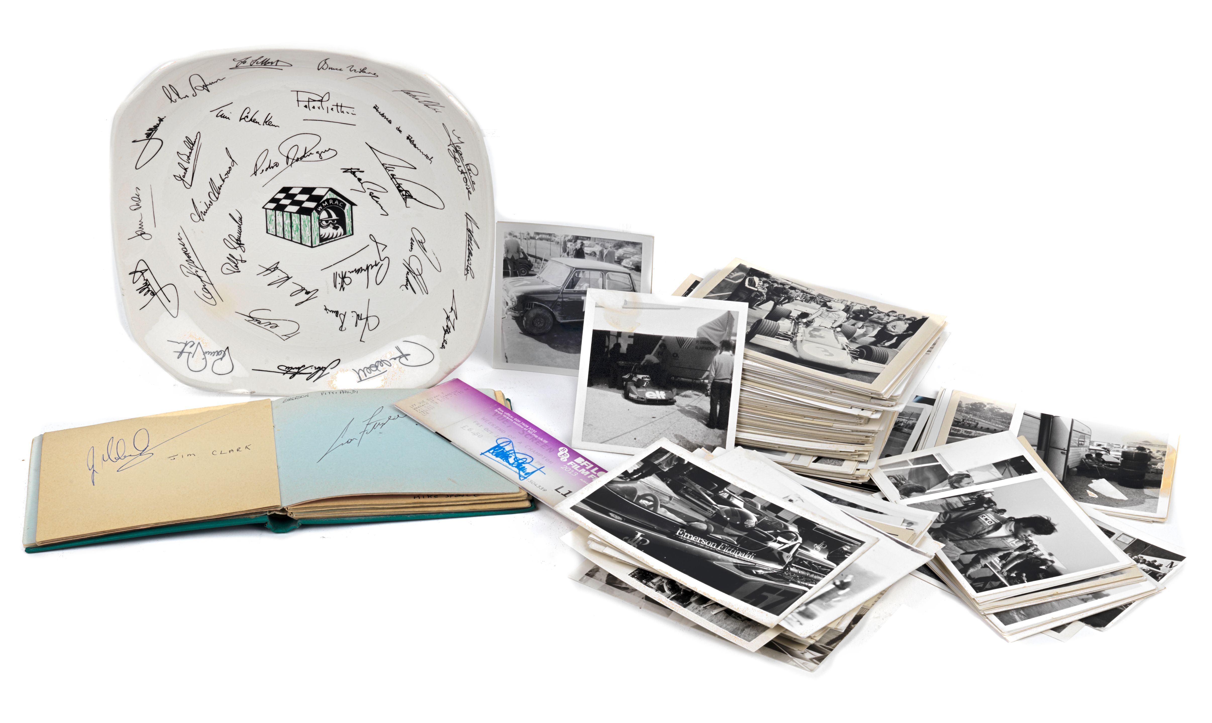 Bonhams Cars : An Autograph book with signatures of many racing drivers ...