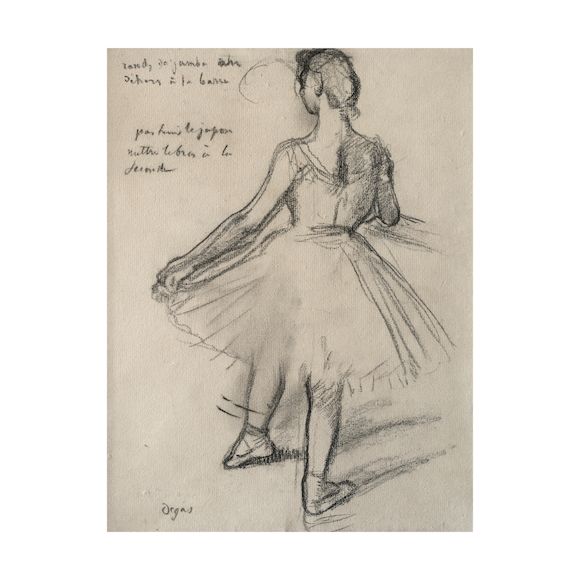 Bonhams Cornette de Saint Cyr : EDGAR DEGAS (1834-1917) Danseuse de dos