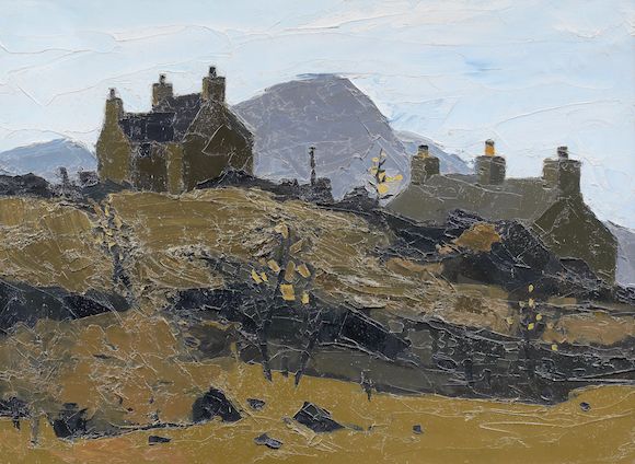 Bonhams : Sir Kyffin Williams R.A. (British, 1918-2006) Cottages ...