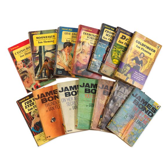 Bonhams : FLEMING (IAN) Fine and complete set of the 14 Pan paperback editions of the James Bond ...