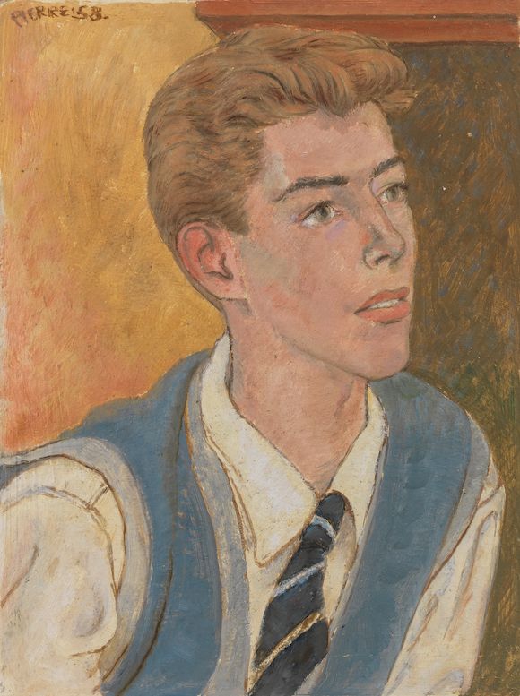 Bonhams : Peter Samuelson (British, 1912-1996) Portrait of a Young Man ...