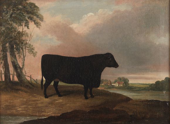 Bonhams : Edwin Cooper (British, 1785-1833) A black bull