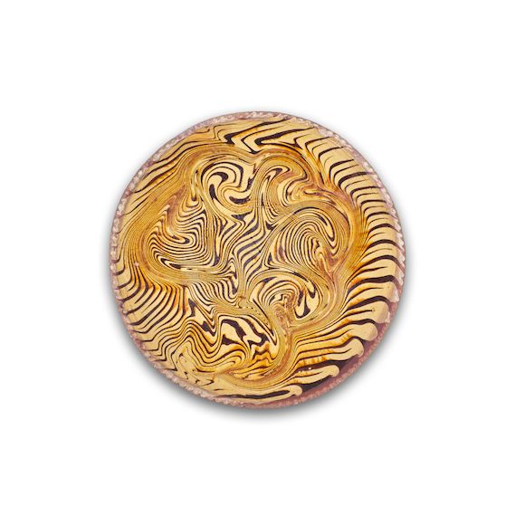 Bonhams : A remarkable English joggled slipware dish, 18th century