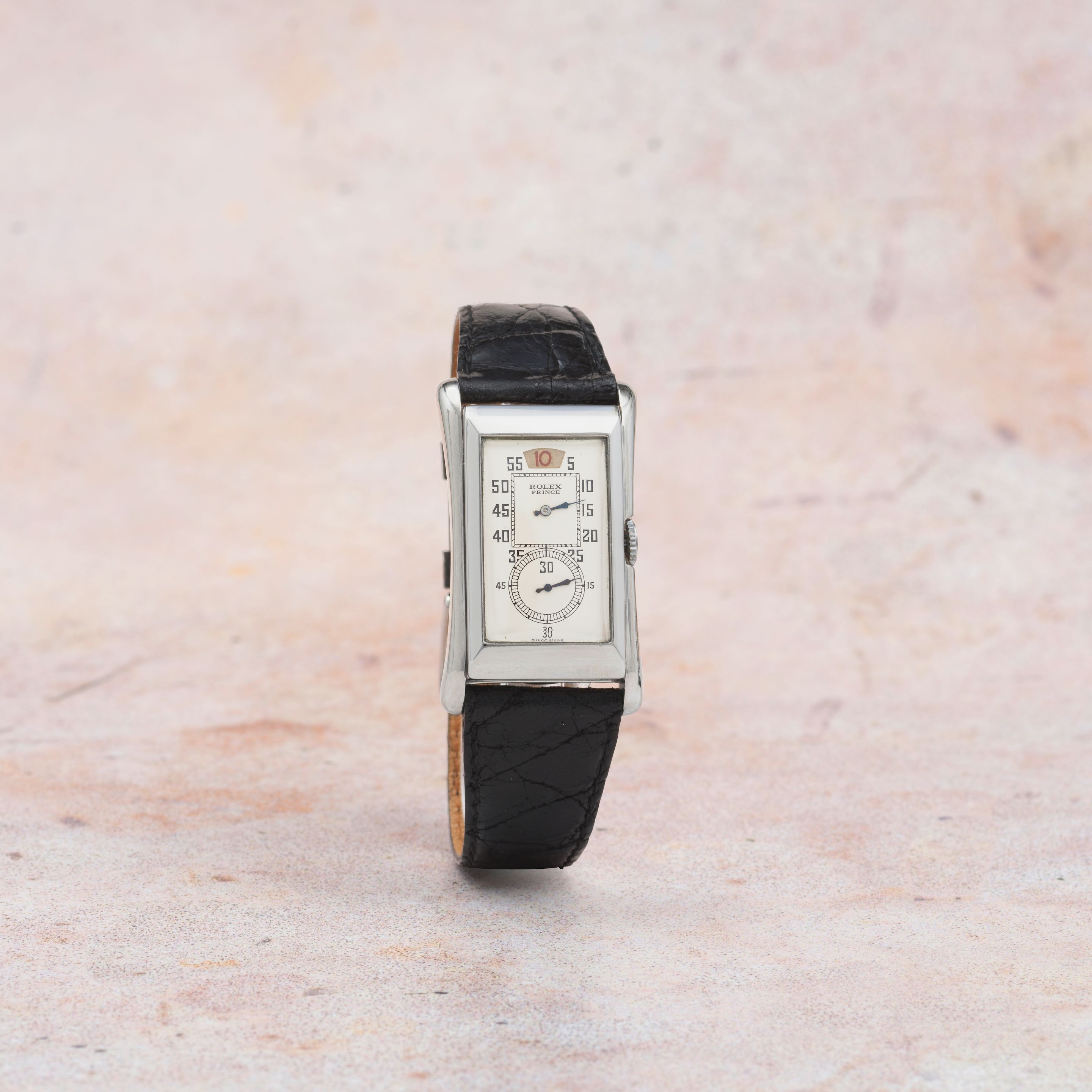 Rolex. A rare and unusual stainless steel manual wind jump hour ...