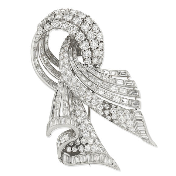 Bonhams Diamond Brooch