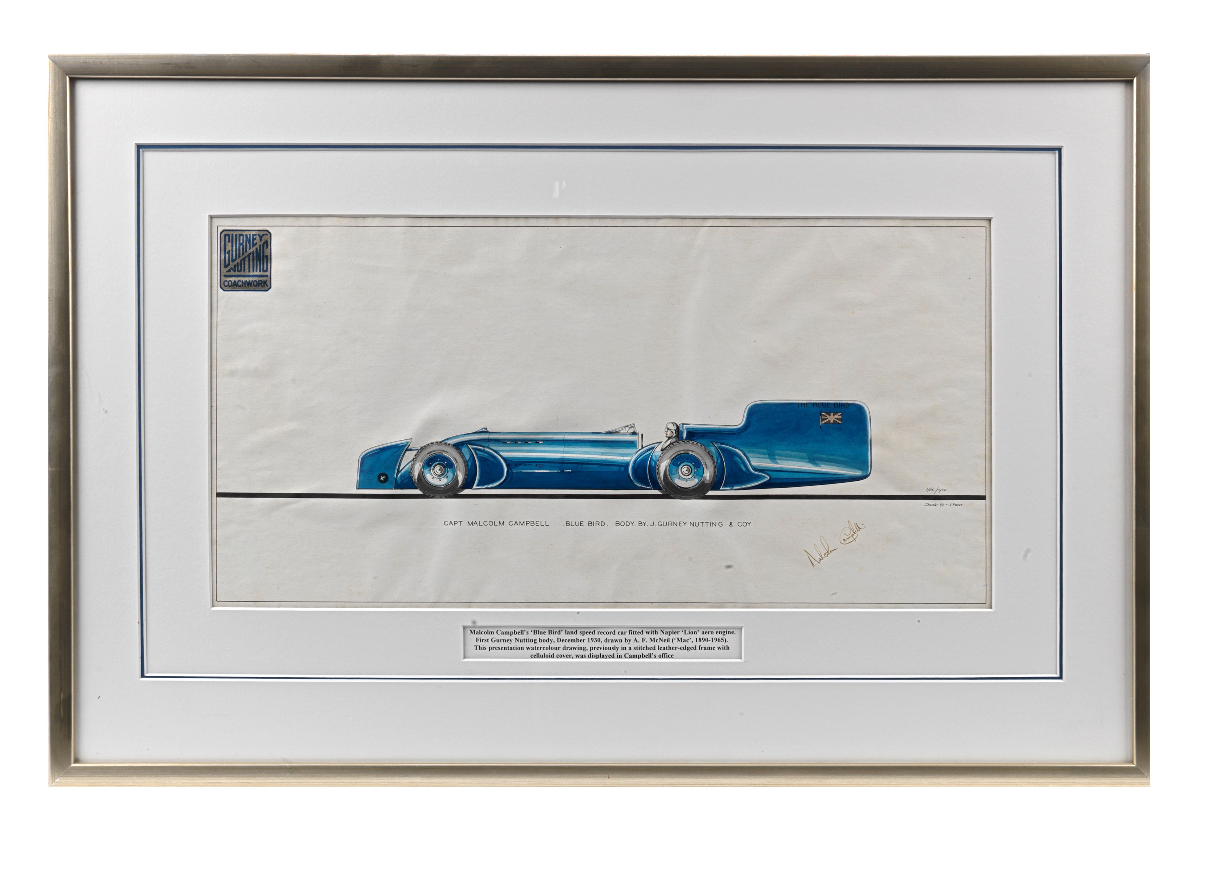 Bonhams Cars : A Captain Malcolm Campbell signed Gurney Nutting profile ...