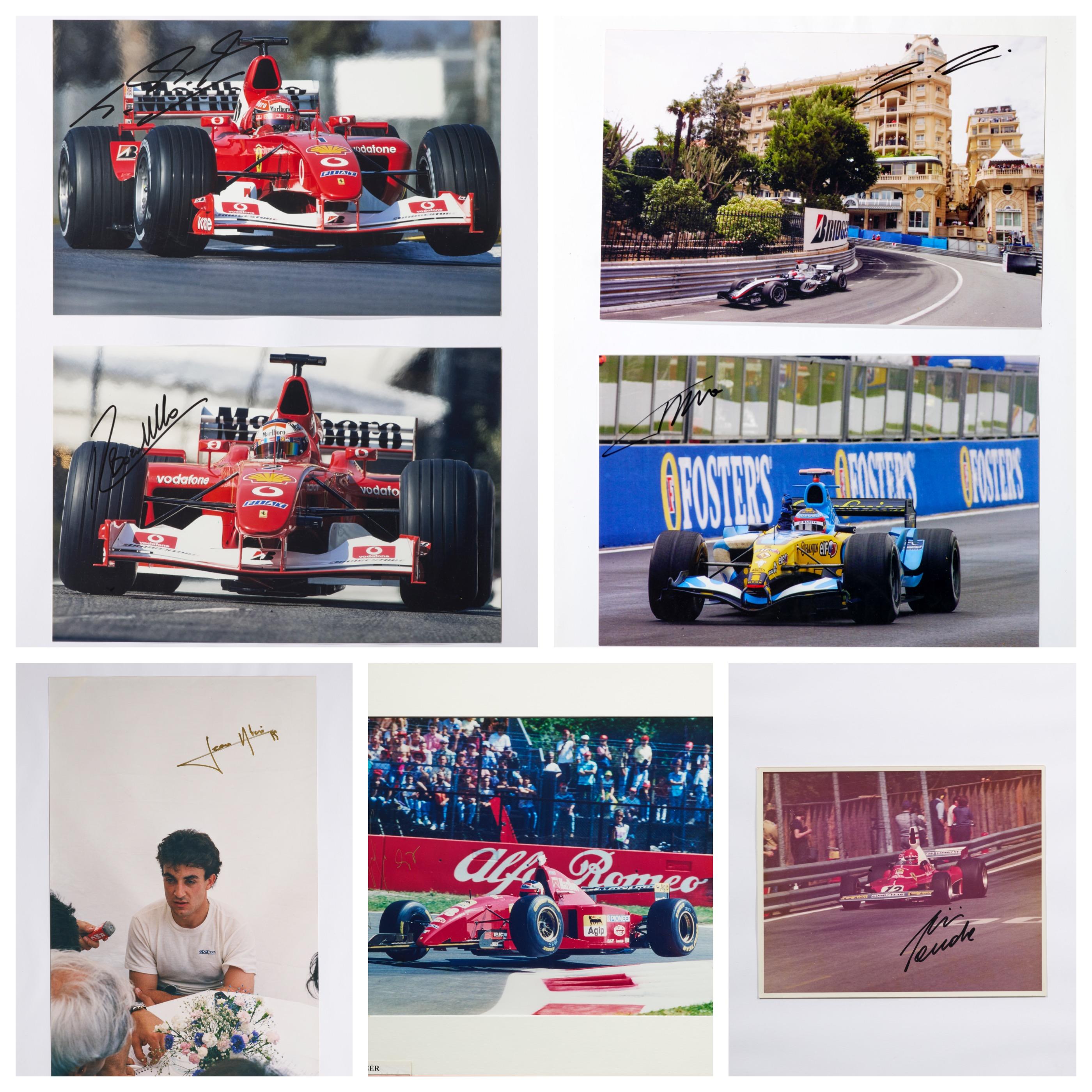 Bonhams Cars : 7 Signed Photos of F1 Drivers