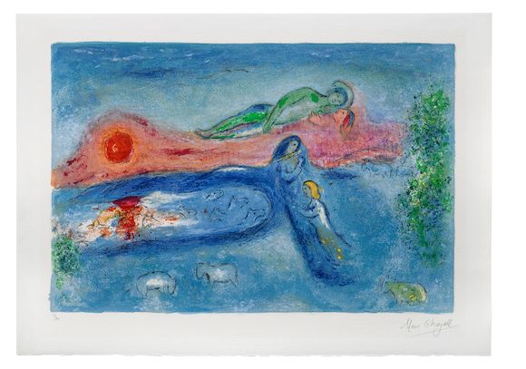 Bonhams : Marc Chagall (Russian/French, 1887-1985) La Mort de Dorcon, from Daphnis et Chloé ...
