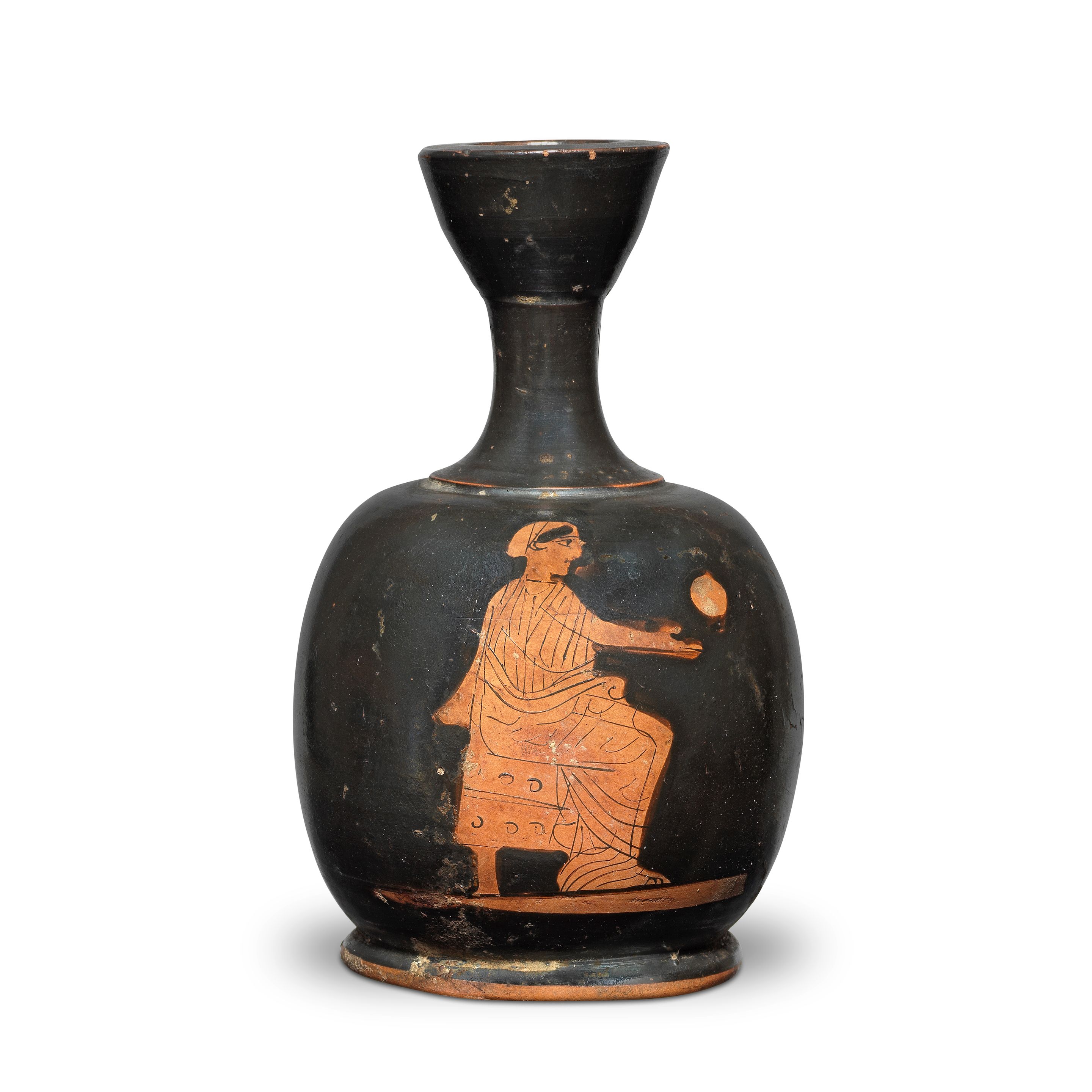 Bonhams : An Attic red-figure squat lekythos