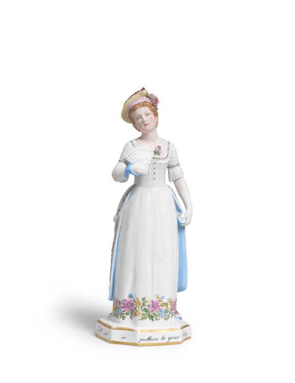 Bonhams : A Meissen figure of Ada Cavendish, last quarter 19th century