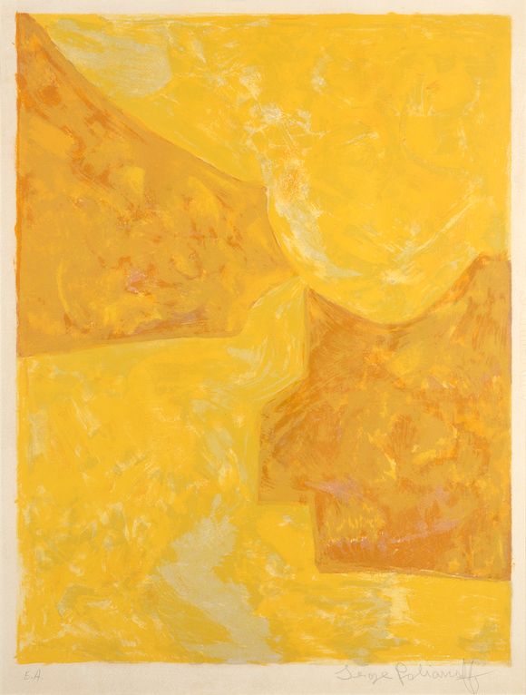 Bonhams : Serge Poliakoff (Russian/French, 1900-1969) Composition jaune ...