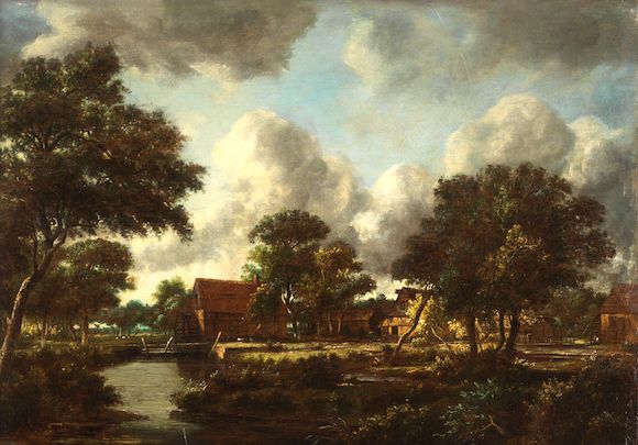 Bonhams : Meindert Hobbema (Amsterdam 1638-1709) A wooded landscape ...