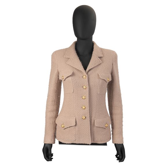 Bonhams : Karl Lagerfeld for Chanel: a Pale Pink Tweed Jacket with ...