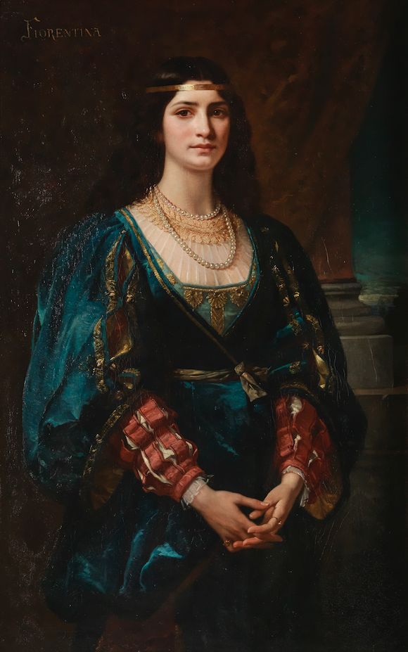 Bonhams : Edouard John E. Ravel (Swiss, 1847-1920) 'Fiorentina' in a ...