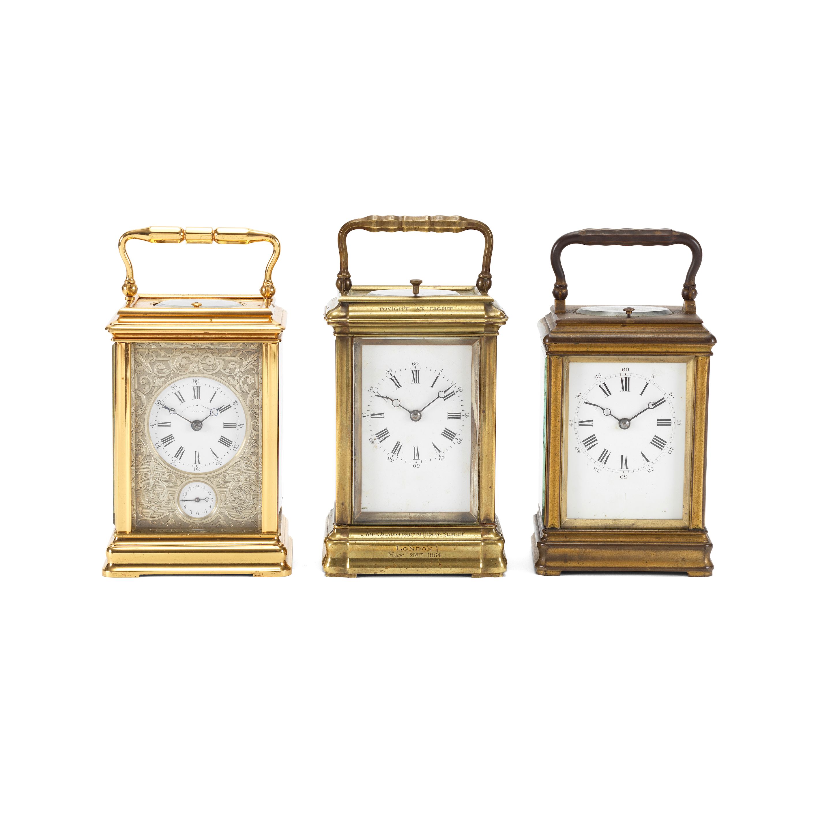 Bonhams : An interesting mid 19th century French gorge cased carriage ...