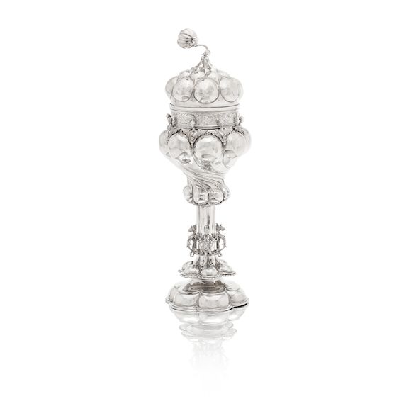 Bonhams : A German 18th century silver standing cup and cover Probably ...