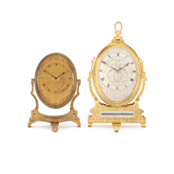 Bonhams : A good mid 19th century English engraved gilt brass strut ...