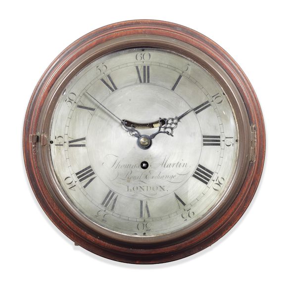 Bonhams : A good late 18th century small mahogany wall timepiece with ...