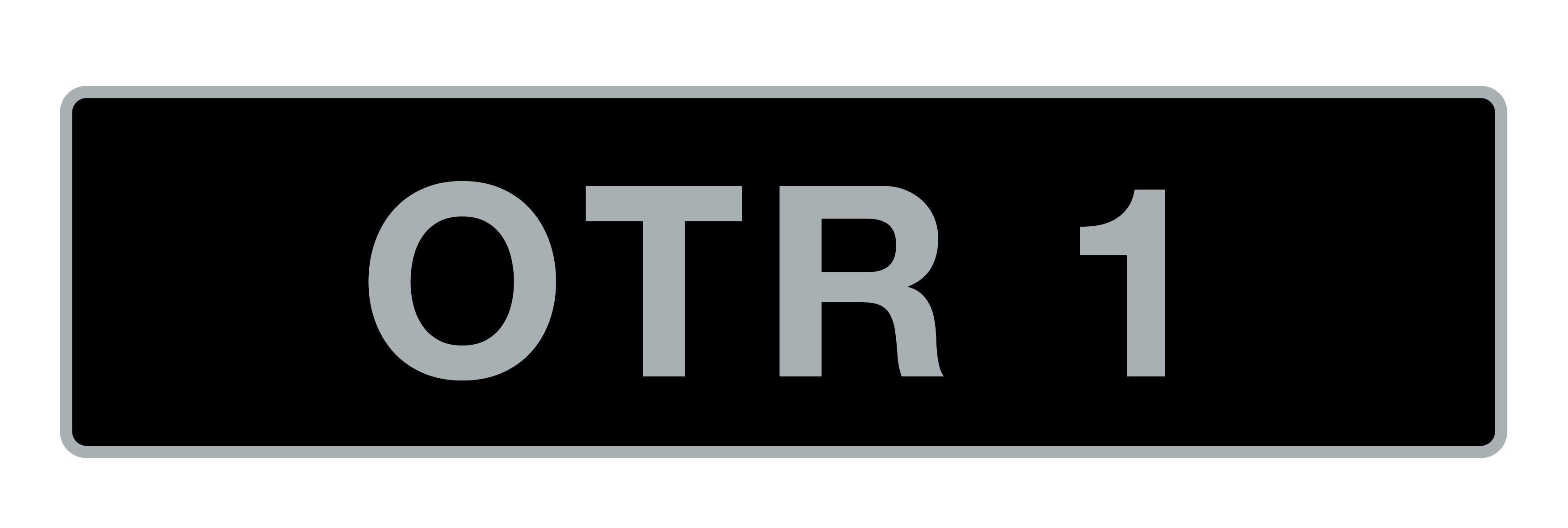 Bonhams Cars : 'OTR 1', UK Vehicle Registration Number,