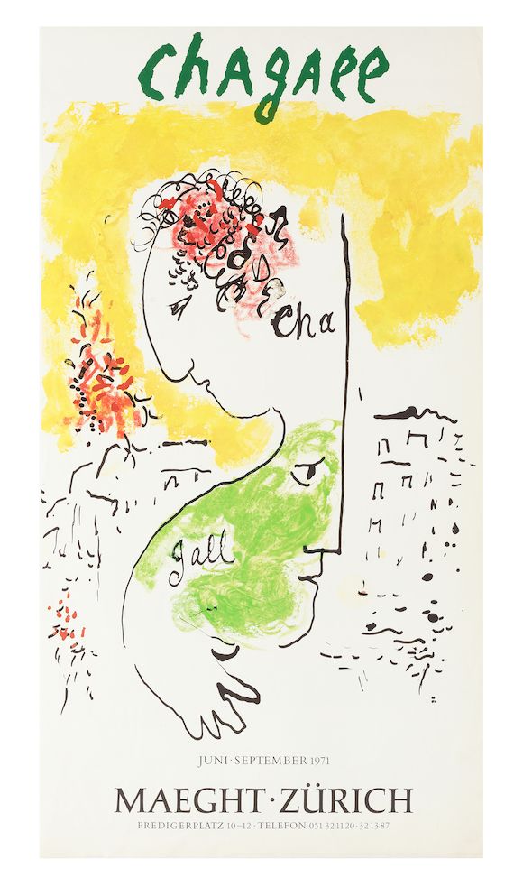 Bonhams : After Marc Chagall (Russian/French, 1887-1985) Maeght Zürich Offset lithographic ...