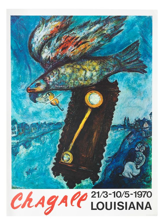 Bonhams : After Marc Chagall (Russian/French, 1887-1985) Louisiana Offset lithographic poster in ...